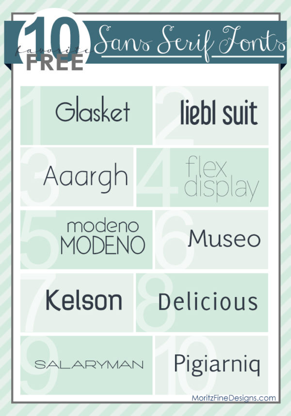 Best Free Sans Serif Fonts | Free Font Friday