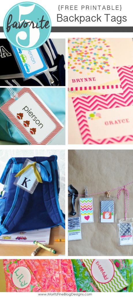 Free Printable Backpack Tags
