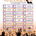 Halloween Scavenger Hunt for Kids | Free Printable