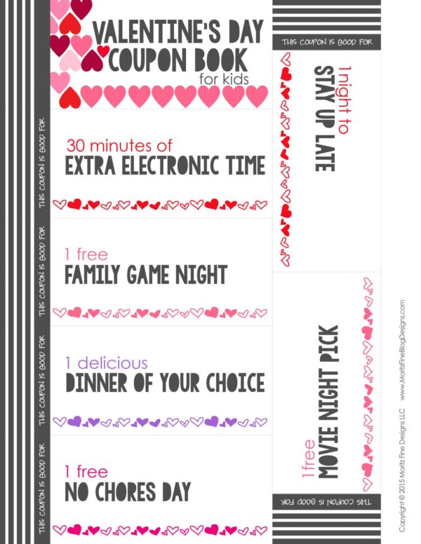 Valentine's Day Coupon Book for Kids | Free Printable