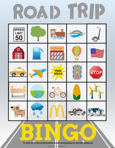 Road Trip Bingo | Free Summer Printable Game for Kids