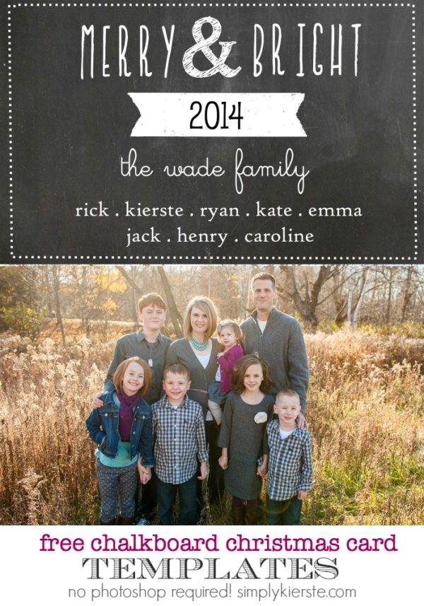 50 + Free Holiday Photo Card Templates