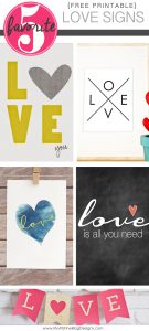 Free Printable Love Signs | Friday Favorite 5
