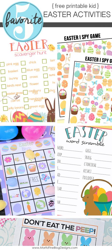 Printable Easter Activities for Kids | Free Printable Included