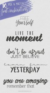 10 Mix and Match Font Combinations | Free Fonts