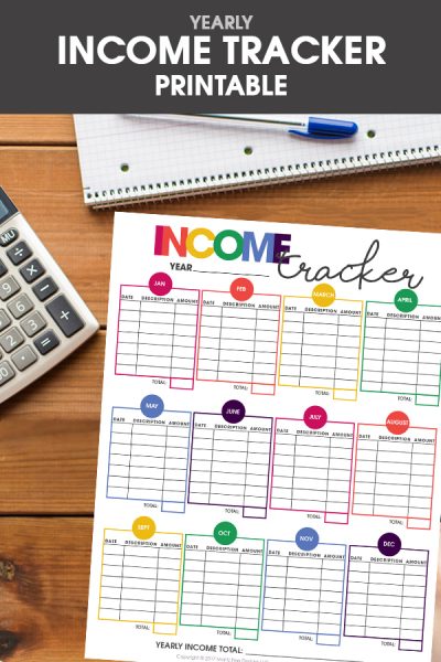 Printable Income Tracker | Free Printable Included