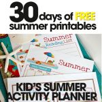 30 Days of FREE Summer Printables