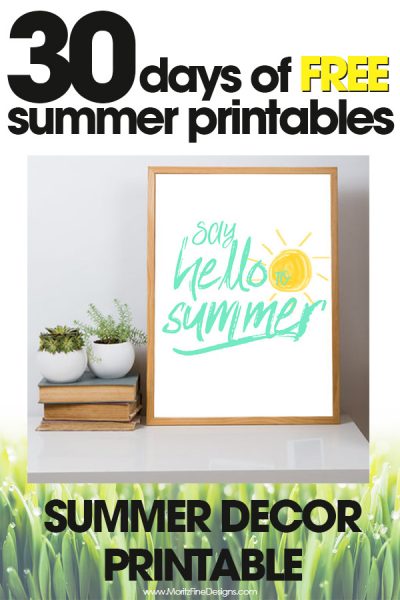 Summer Decor Printable | Free Summer Printables Day #28