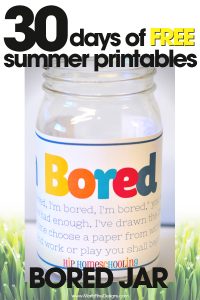 Bored Jar | Free Printable Activity to Keep Your Kids Busy