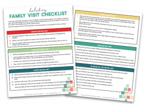 How to Prepare for Holiday Family Visits | Free Printable Checklist
