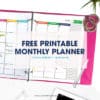2018 Monthly Planner | Free Printable Calendar, 2-Page Spread