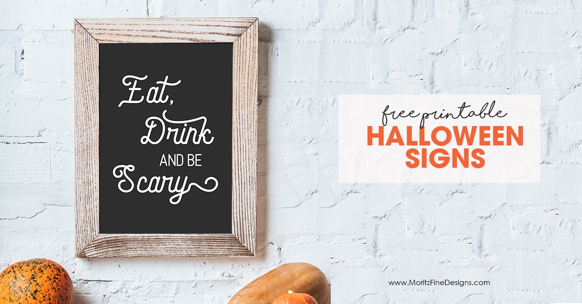 Scary Halloween Signs Printable