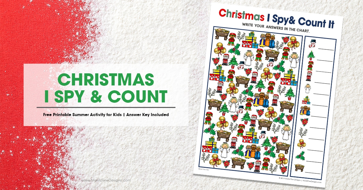 Christmas I Spy & Count It | Free Printable Activity for Kids