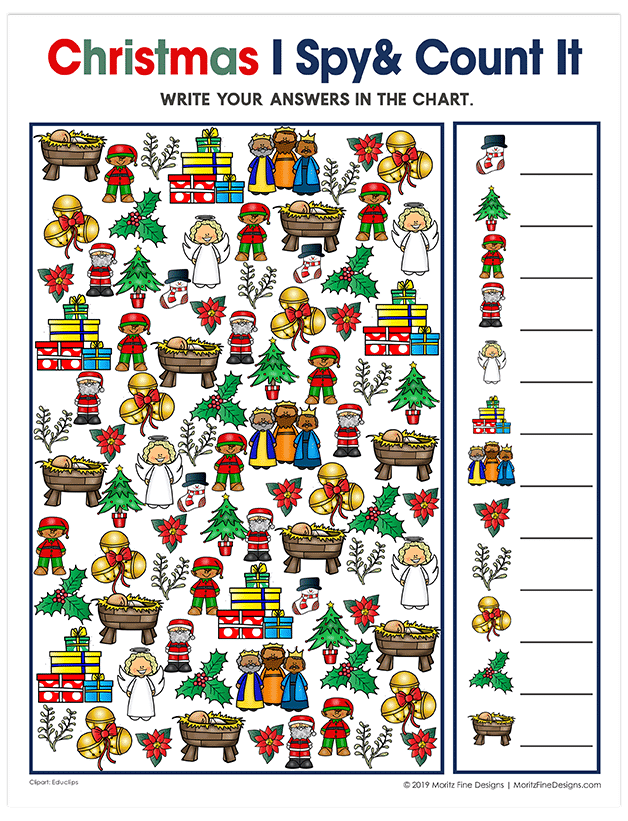 Free Printable I Spy Christmas Worksheets - Printable Templates Protal Free Printable I Spy Christmas Worksheets - Printable Templates Protal