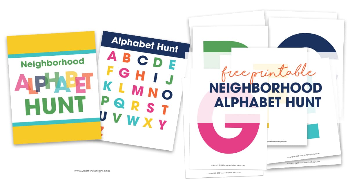 Neighborhood Alphabet Hunt | Fun Social Distancing Activity for Kids