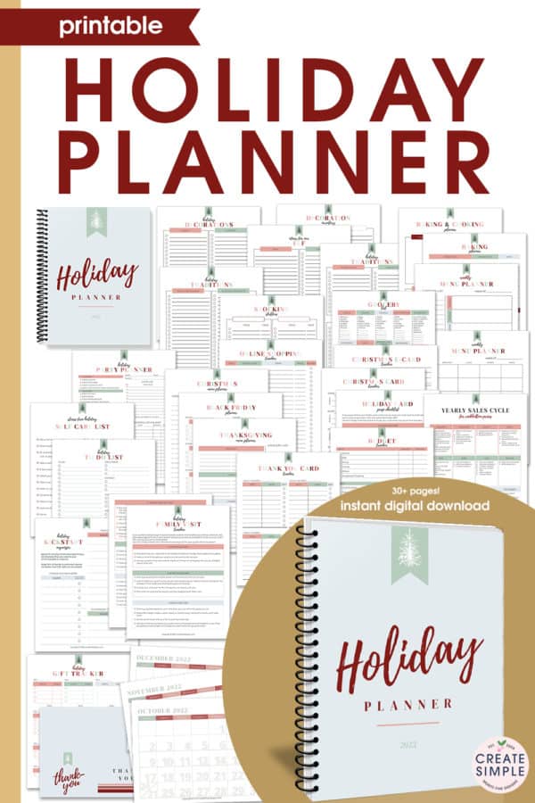 Holiday Planner & Organizer | Instant Access Digital Download