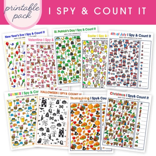 I Spy & Count It Printable Pack