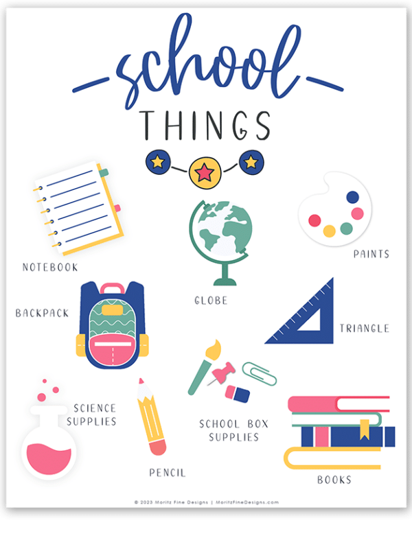 Free Printable Back to School Art